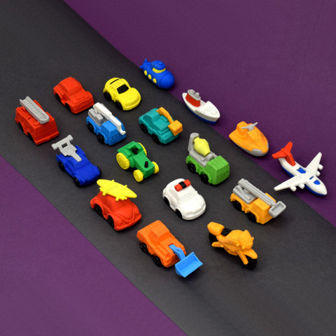 Flipkart.com | Kiditos Transportation Vehicles Toy Play Erasers For ...