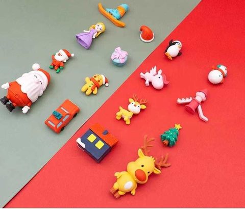 Flipkart.com | WISHKEY Christmas Theme Pencil Eraser for Kids ...