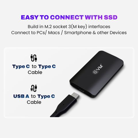 EVM EPSSD 512.0 GB External Solid State Drive (SSD) 550 MB/s, 10 Year ...
