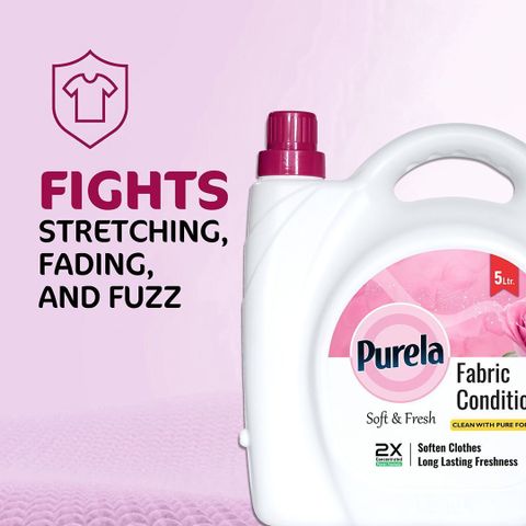 PURELA Fabric Conditioner liquid, After Wash Liquid Fabric Softener ...