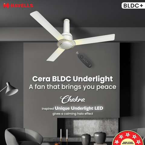 HAVELLS CERA Underlight|Remote Controlled|Reverse Rotation|Carving ...