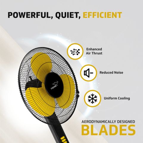 V-Guard Esfera STS Plus Neo | (Yellow Black) | 2-in-1 | Floor Stand ...