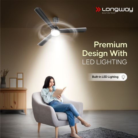 Longway Luminair | BLDC Motor | Remote Control | BEE 5 Star Rated with ...
