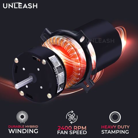 unleash Cryo 230 MM 9 Inch High Speed Table Fan For Home With Powerful ...