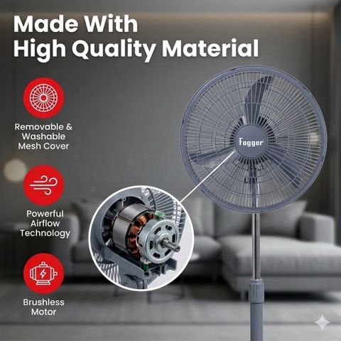 Fogger Wind Speed Electric Stand Fan Wind Speed with 2 Year Warranty ...