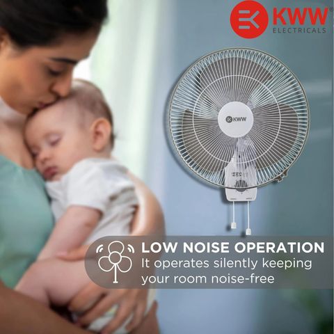 KWW HEXA HS Hi Speed Oscillating Wall Fan with Silent Operation with ...