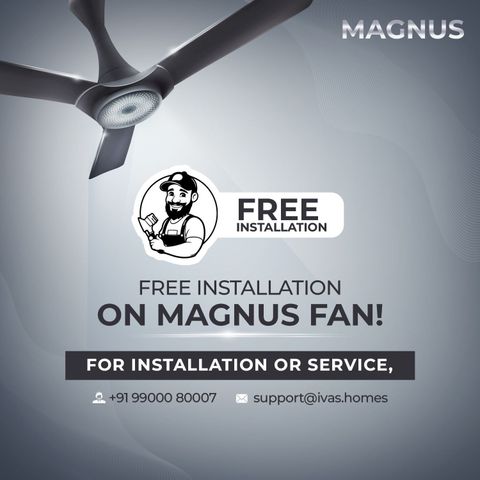 IVAS Magnus 5S with 5 Year Warranty BLDC Motor with Remote 1200 mm ...