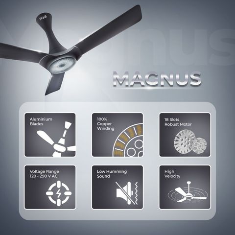 IVAS Magnus 5S with 5 Year Warranty BLDC Motor with Remote 1200 mm ...