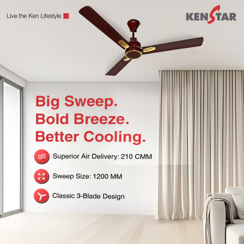 Kenstar Snow breeze with 2 Year Warranty BLDC Motor with Remote 1200 mm ...