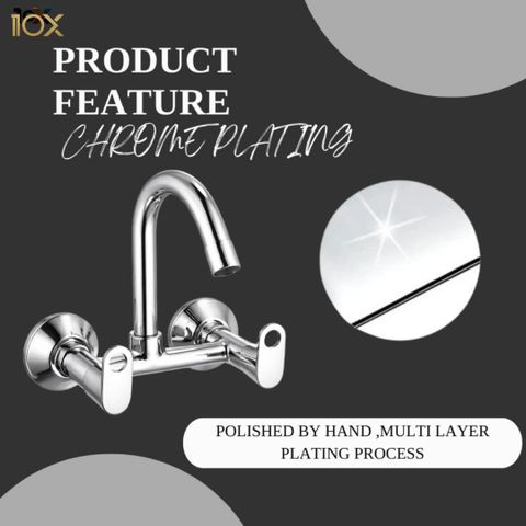 10x by 10X Kitchen Sink Mixer Tap 2 in 1 MK-5405 Tap with 360° Swivel ...