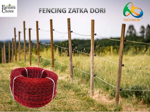 DIVINE Fencing Wire 550Meter (2.5Kg / 1700FEET Boundary Wire (RED)PET ...