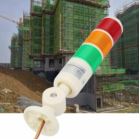 HANUTECH 3 Tier Industrial LED Signal Tower Lamp Light |Tower Warning ...