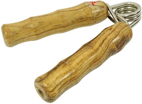 HOC ™ Wooden Handle Grip Spring Resistance Hand Grip Hand Grip/Fitness ...