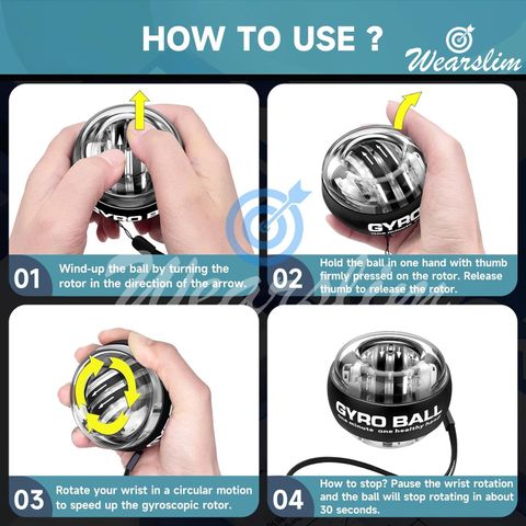 AADGEX Wrist Gyro Ball for Stronger Muscle and Bones Workout ...