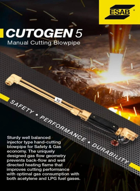 ESAB Cutogen 5/90/450mm Blowpipe | Cutting Flambe Torch | Injector Type ...