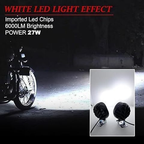 Dstores LED Fog Lamp Unit for Bajaj, Hero, Honda, TVS, Suzuki, KTM ...