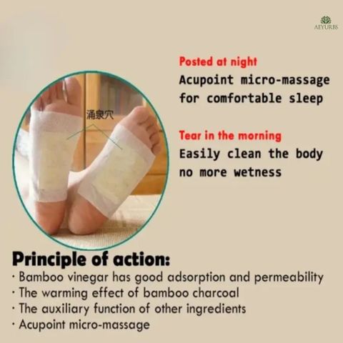 AEYURBS Ginger Foot Patch Weight Loss Detox Night Therapy Root Extract ...