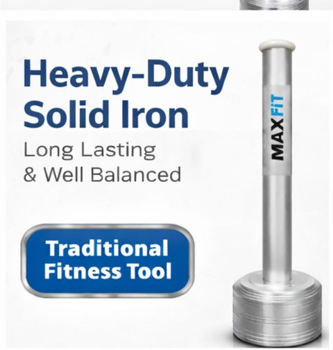 Maxfit Iron Mace for Strength Training | Heavy Duty Steel Macebell ...