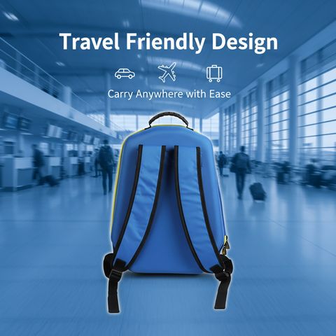 DEADSKULL Blue Hard Shell Backpack Travel Carrying Case for PS5 Slim ...