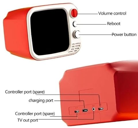 HG WORLD Retro H7 Game Box gaming console for tv With 2 Player Portable ...