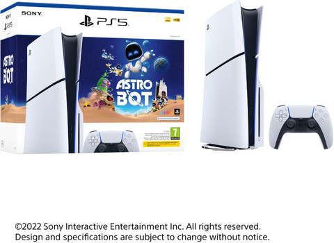 SONY PS5 Standard Astro Bot Bundle (Slim) 1000 GB with ASTRO BOT full ...