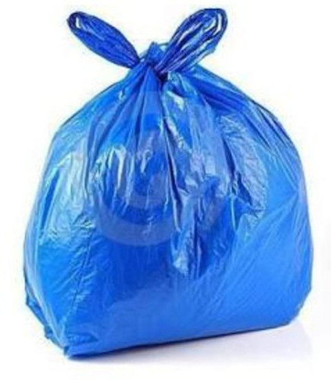 blue plastic bag