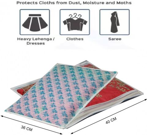VYORA Saree Cover Single Saree Cover Pack of 12 storage bag sari ...