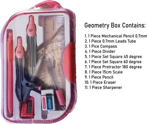 Flipkart.com | HAUSER XO Mathematical Drawing Instrument Geometry Box