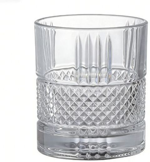 V Bright (Pack of 6) Whiskey Glasses, 340 ML Bar Glass for Drinking ...