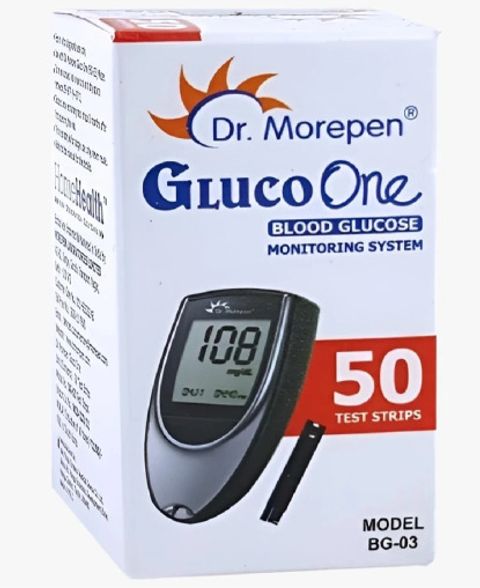 Dr. Morepen BG-03 50 + 25 75 Glucometer Strips Price in India - Buy Dr ...