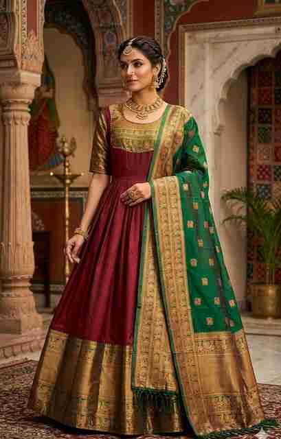 Smileyfashion Anarkali Gown Price in India - Buy Smileyfashion Anarkali ...