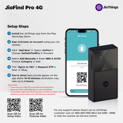 Jio Find Pro 4G GPS Tracker | 10000mAh | Voice Monitor | 1Y Free | Mag ...