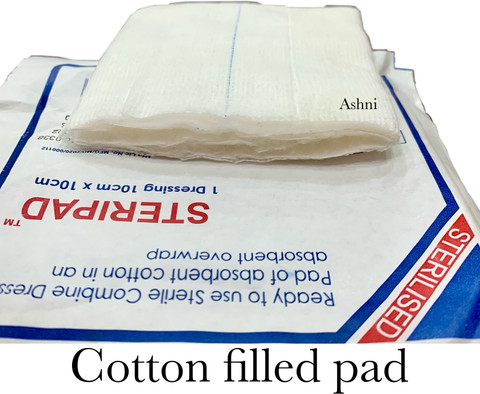 Ashni Steripad for Dressing Sterilised Gauze pad 10cmx10cm 20pcs ...