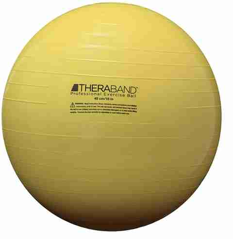 Theraband Exercise and amp; Stability Ball with 45 cm Diameter, YELLOW ...