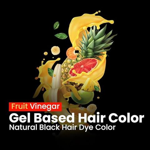 SKENIQUE PROFESSIONAL FRUIT VINEGAR HAIR COLOR DYE , NATURAL BLACK ...
