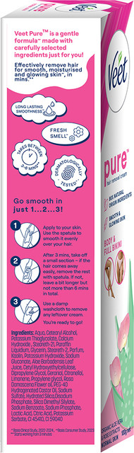 Veet Pure Hair Removal - Normal Skin Cream 100g,Set Of 3 Cream - Price ...
