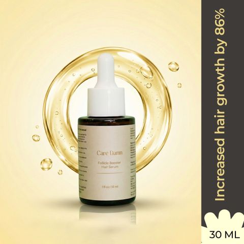 CARE DAMN Follicle Booster Hair Serum with Rice Water, Biotin Rosemary ...