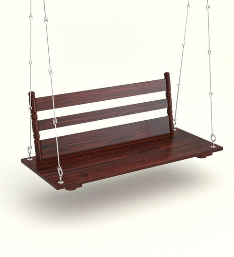 SIYA ART Indoor & Outdoor Hanging Wooden Jhoola Swing for Living Room ...