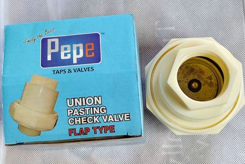 PEPE taps & valves Pvc Union Check Valve( Non Return Valve)Flap 11/2 ...