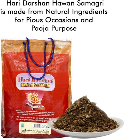 Hari Darshan Hawan Samagri 100% Pure & Natural with 51 Ayurvedic Herbs ...