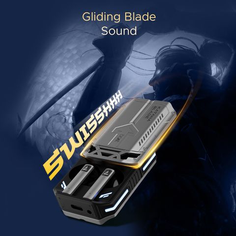 boAt Immortal Katana Blade w/ Metal Glider, RGB LEDs, 50 HRS Playback ...