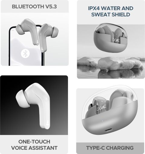 boAt Airdopes 311 Pro w/ 50 HRS Playback, ASAP Charge & Dual Mics ENx ...