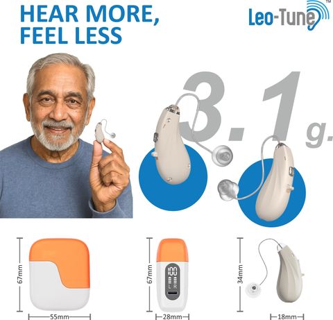 Leo-Tune RIC-313 8-Channel Digital Rechargeable Premium Device for Old ...