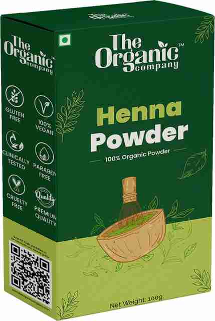 The Organic Company 100% Pure Henna Powder for Hair Color (Mehndi ...