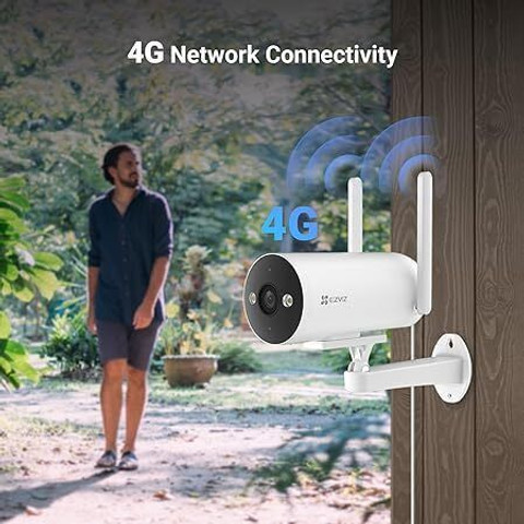 EZVIZ H5-4G with 256GB MSD Card|2K Resolution|Human Detection|Color ...