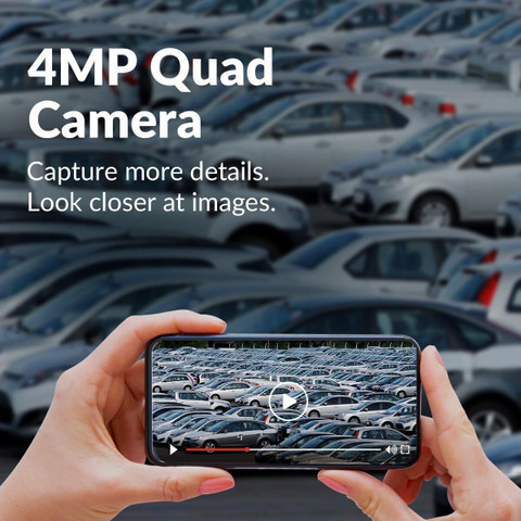 CP PLUS CP-Z43Q 2K 4MP QUAD HD Wi-Fi with 360 View & Full Color Night Vision Security Camera ...