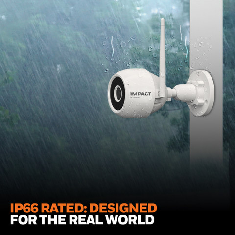 Impact by Honeywell TEV2 HD 2MP Smart Wifi IP CCTV Night Vision Remote ...