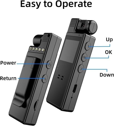 Safetynet Body Camera with Video Recording | 1080P Portable Body Camera ...