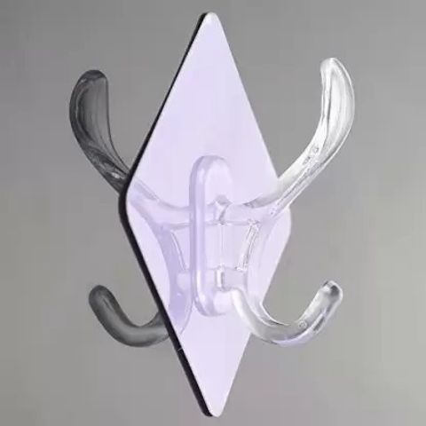 StayWay Self Adhesive Sticker Hanger Plastic Wall Hanging Hook Without ...