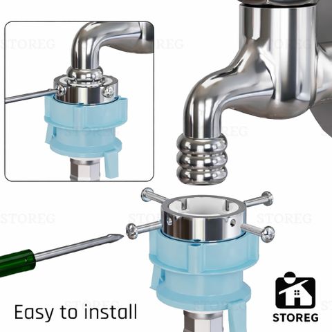 STOREG Flexible PVC Washing Machine Inlet Hose Water Pipe with Tap ...